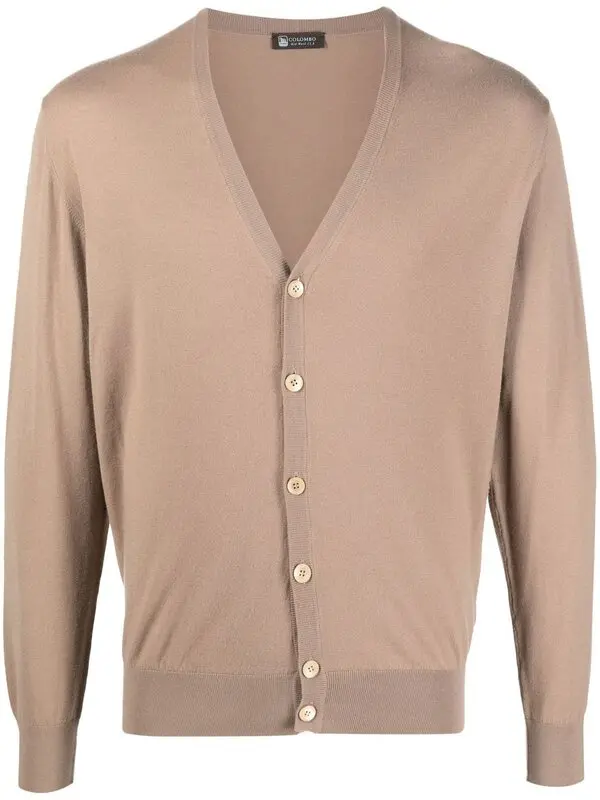 Colombo Button-down Knit Cardigan - Neutrals