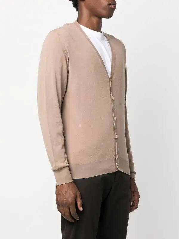 Colombo Button-down Knit Cardigan - Neutrals