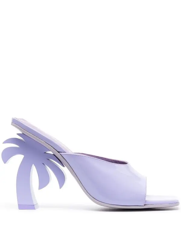 Palm Angels 113mm Palm Tree Sandals - Purple