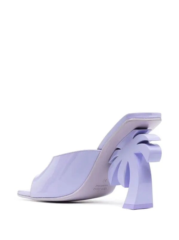 Palm Angels 113mm Palm Tree Sandals - Purple