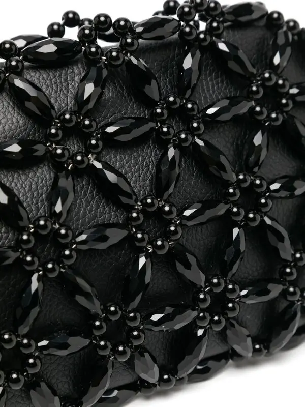 0711 TBILISI Faceted Bead-embellished Clutch