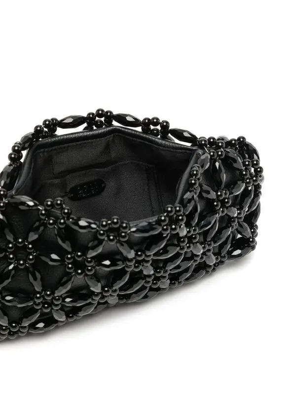 0711 TBILISI Faceted Bead-embellished Clutch