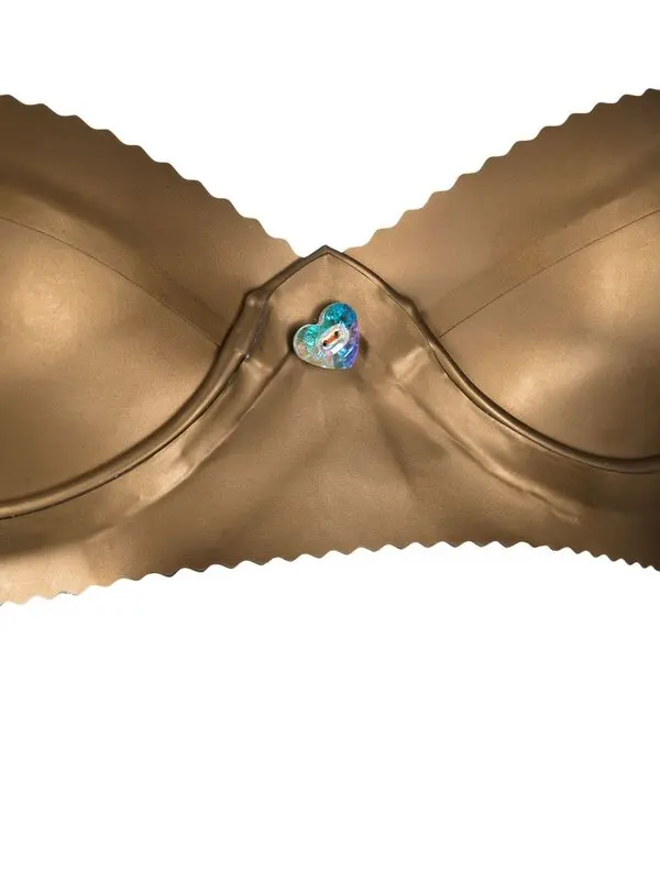 POSTER GIRL Button-detail Balconette Bra