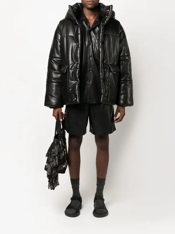 Nanushka Hide Faux-leather Puffer Jacket