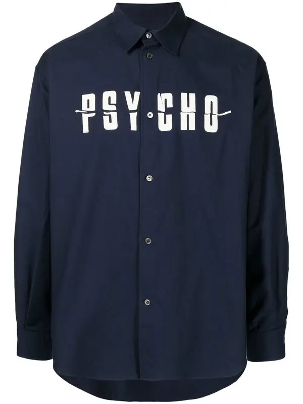 Undercover Psycho-print Long-sleeved Shirt