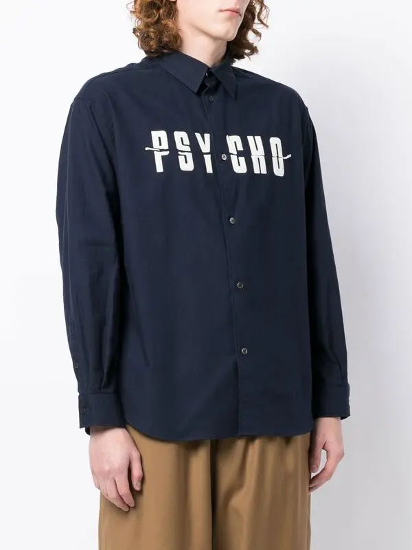 Undercover Psycho-print Long-sleeved Shirt