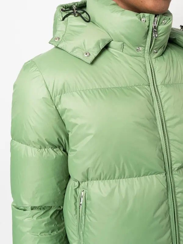 WHITESPACE Logo-patch Padded Jacket - Green