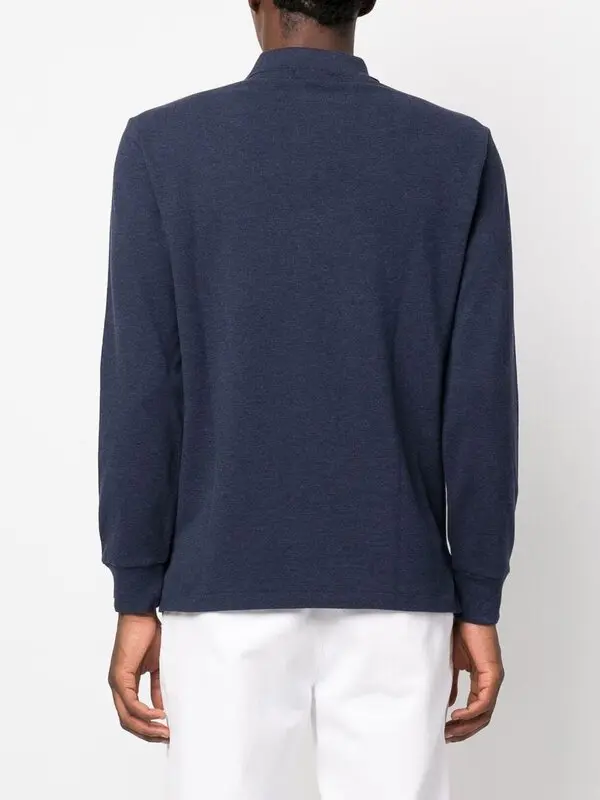 Polo Ralph Lauren Polo Pony Long-sleeved Polo Shirt - Blue
