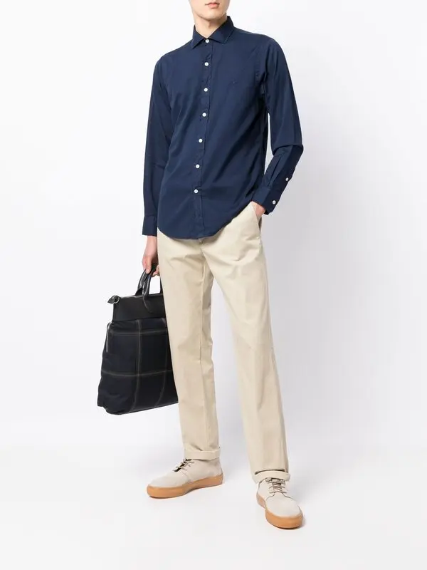 Polo Ralph Lauren Logo-embroidered Cotton Shirt - Blue