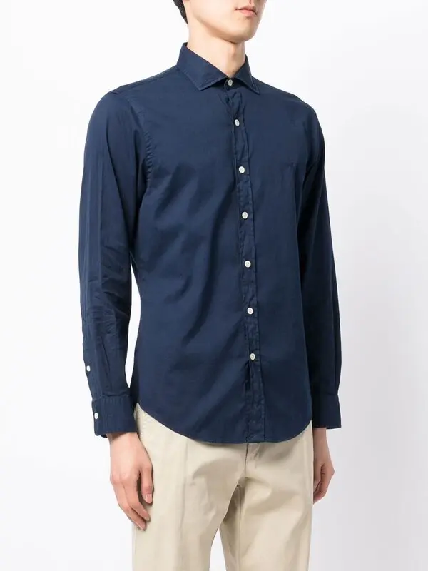 Polo Ralph Lauren Logo-embroidered Cotton Shirt - Blue