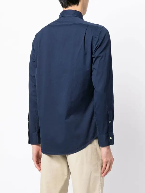 Polo Ralph Lauren Logo-embroidered Cotton Shirt - Blue