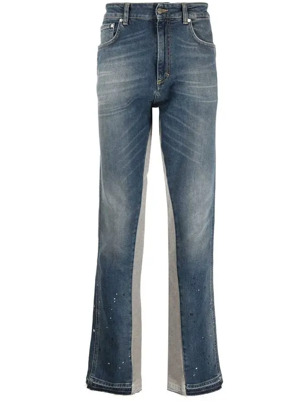 REPRESENT Two-tone Straight-leg Jeans