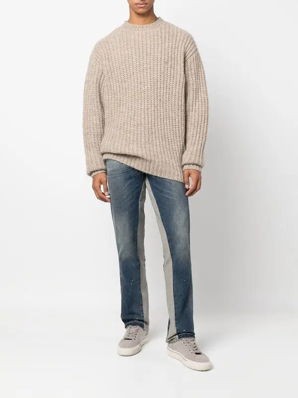 REPRESENT Two-tone Straight-leg Jeans