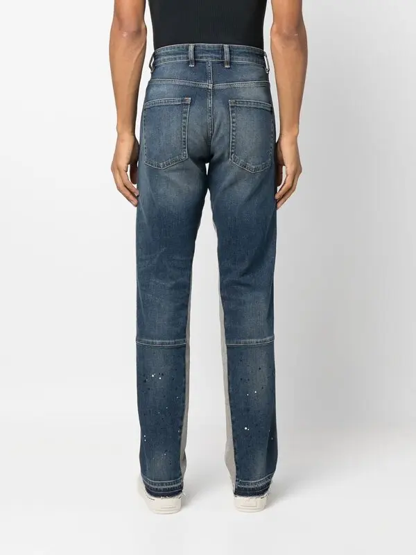 REPRESENT Two-tone Straight-leg Jeans