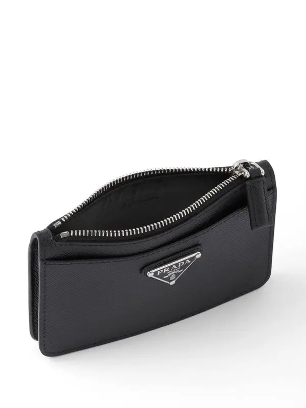 Prada Leather Card Holder - Black