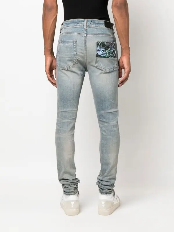 Amiri Star-patch Skinny Jeans