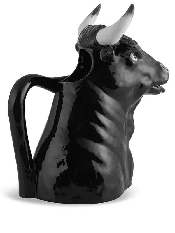 BORDALLO PINHEIRO Jarros' Bull Pitcher - Black