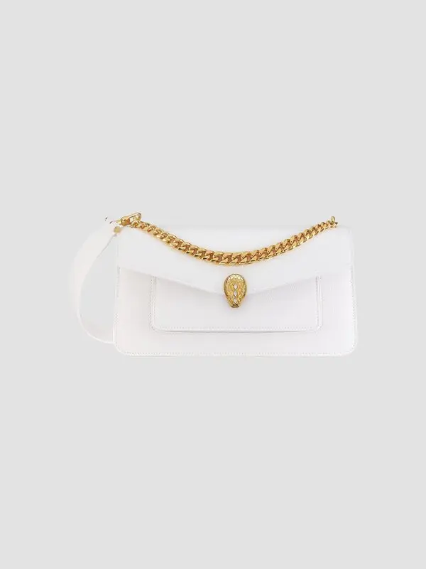 BVLGARI Serpenti E/w Maxi Chain Leather Shoulder Bag