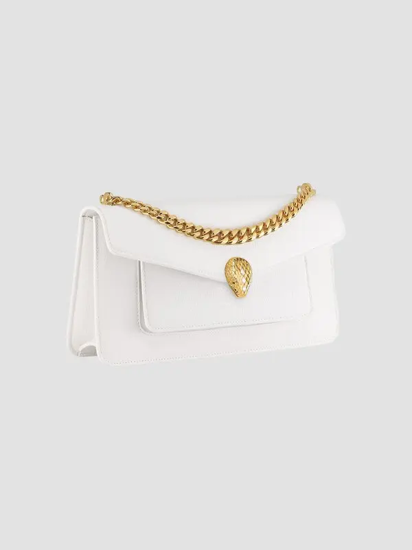 BVLGARI Serpenti E/w Maxi Chain Leather Shoulder Bag