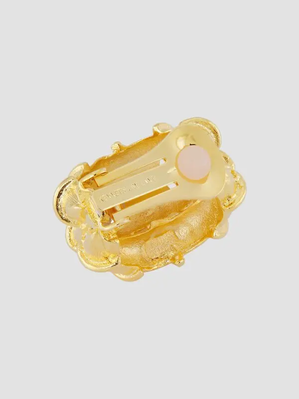 KENNETH JAY LANE Bamboo 22k -plated Hoop Earrings