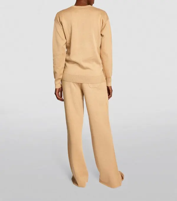 Olivia Von Halle Silk-cashmere Carmel Tracksuit