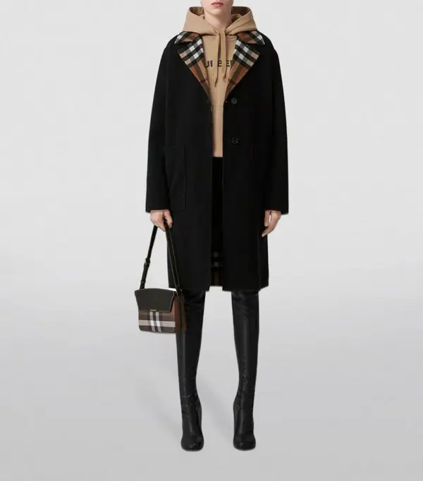 Burberry Wool Reversible Check Coat