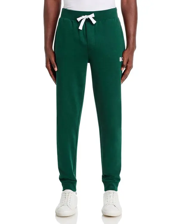 BOSS Ease Cotton Logo Print Joggers Regular Fit - Open Green