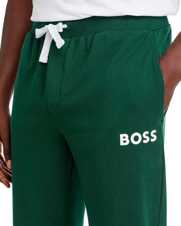 BOSS Ease Cotton Logo Print Joggers Regular Fit - Open Green