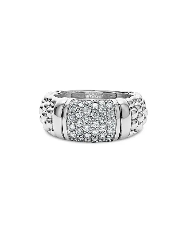 Lagos Sterling Caviar Ring - Silver