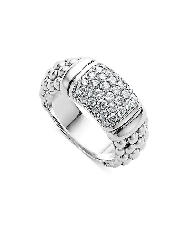 Lagos Sterling Caviar Ring - Silver