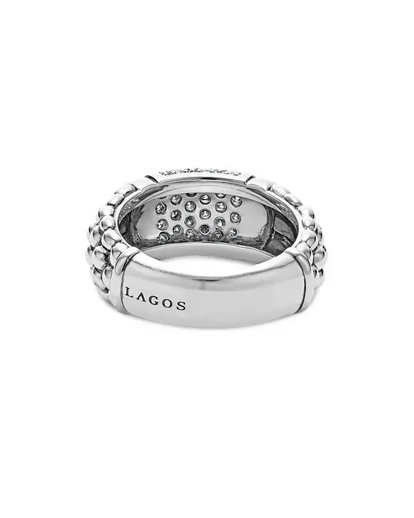 Lagos Sterling Caviar Ring - Silver