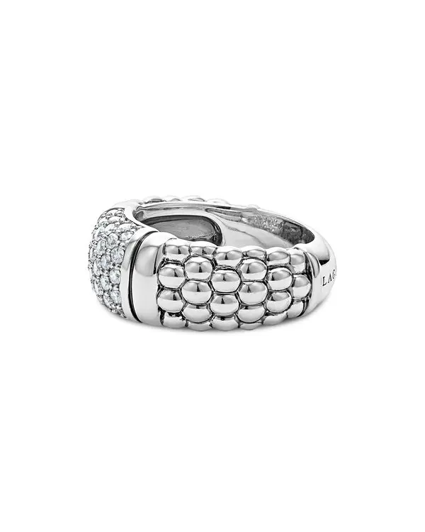 Lagos Sterling Caviar Ring - Silver