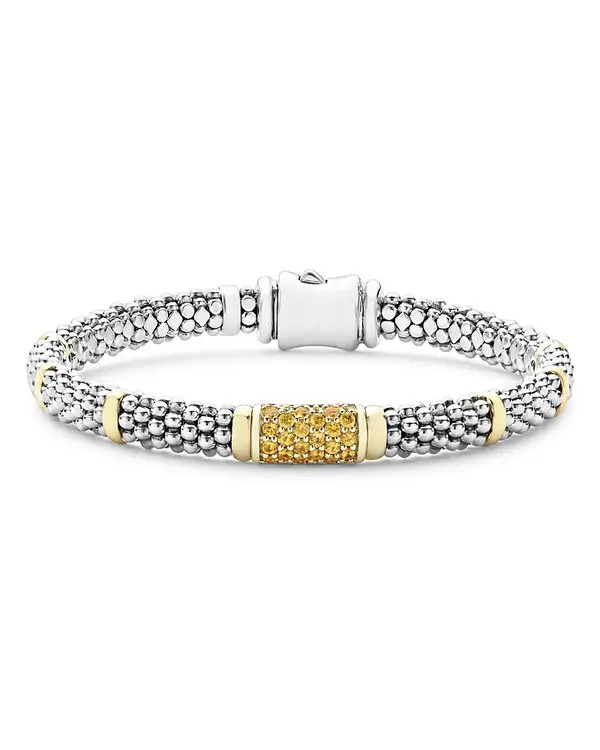 Lagos Signature Caviar Station Bracelet - Silver