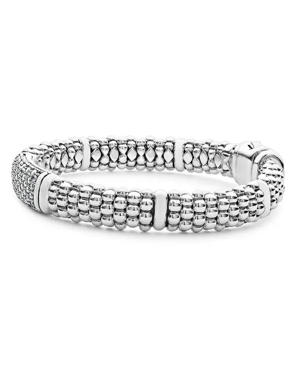 Lagos Sterling Diamond Bracelet - Silver