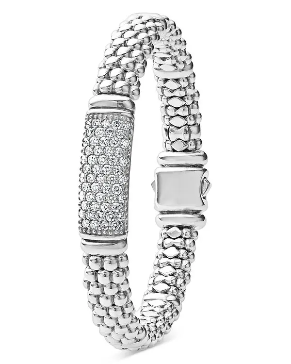 Lagos Sterling Diamond Bracelet - Silver