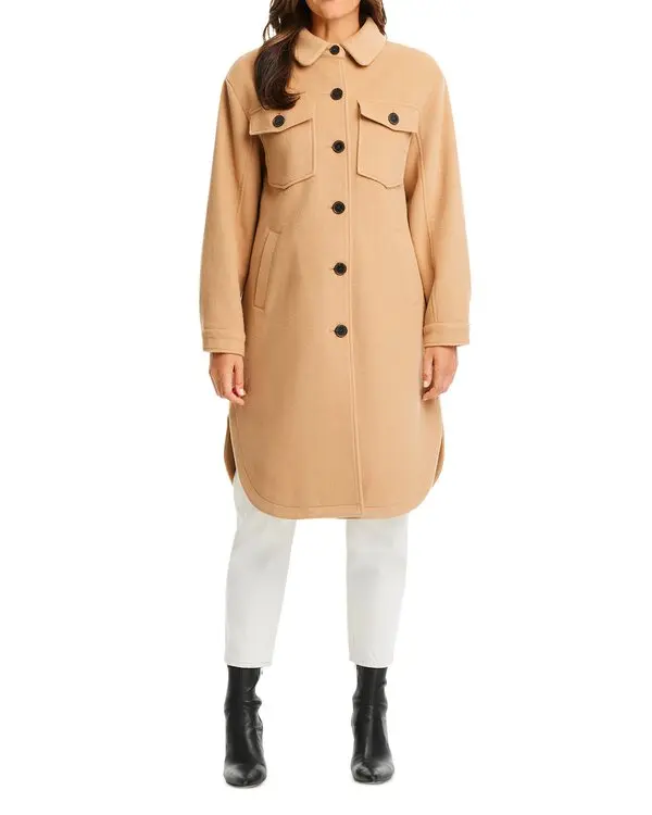 Sanctuary Sherpa Trim Long Coat