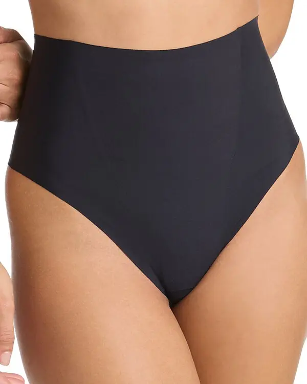 Commando Zone Smoothing Thong - Black