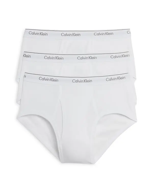 Calvin Klein Cotton Classic Briefs, Pack Of 3 - White
