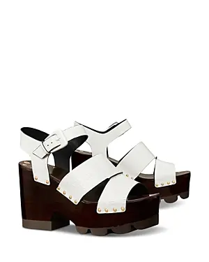Tory Burch Studded Clog Platform Sandals