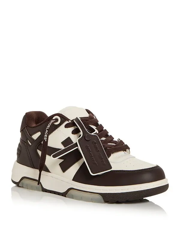 Off-White Out Of Office Low Top Sneakers - Chocolate