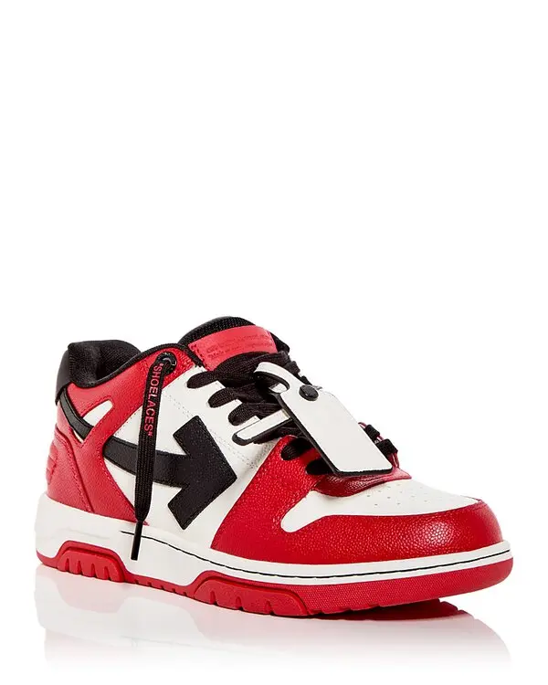 Off-White Out Of Office Low Top Sneakers - Red Black White