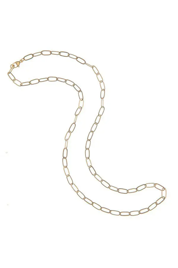 JANE WIN Drawn Link Chain Necklace - Gold