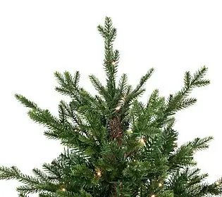 NORTHLIGHT Norhtlight 6' Pre-lit Potted Deluxe Russian Pin Tree