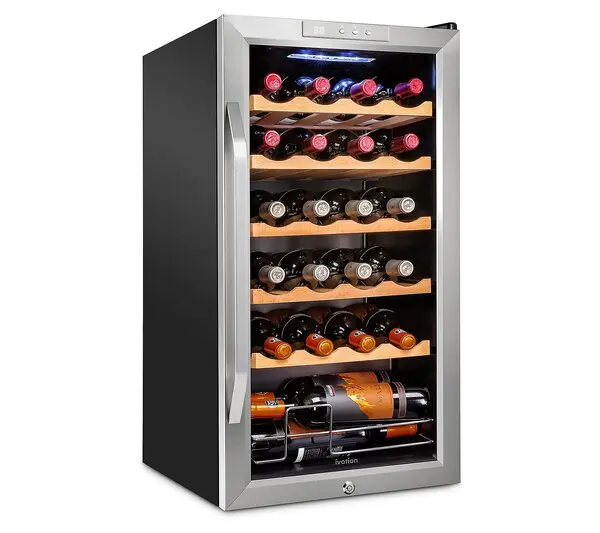 IVATION 24 Bottle Freestanding Wine Refrigerat Or - One-color