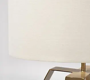 HOMEROOTS Gold Geometric Design Table Lamp