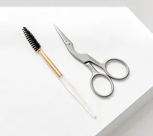 TWEEZERMAN Brow Shaping Scissors & Brush Set - One-color