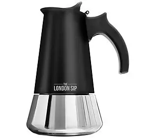 THE LONDON SIP London Sip 6-cup Stainless Steel Espresso Maker - Silver
