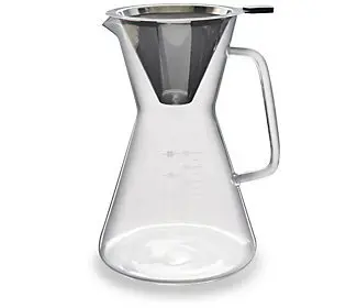 THE LONDON SIP London Sip 8-cup Glass Pour Over Carafe With Re Usable Filter - One-color