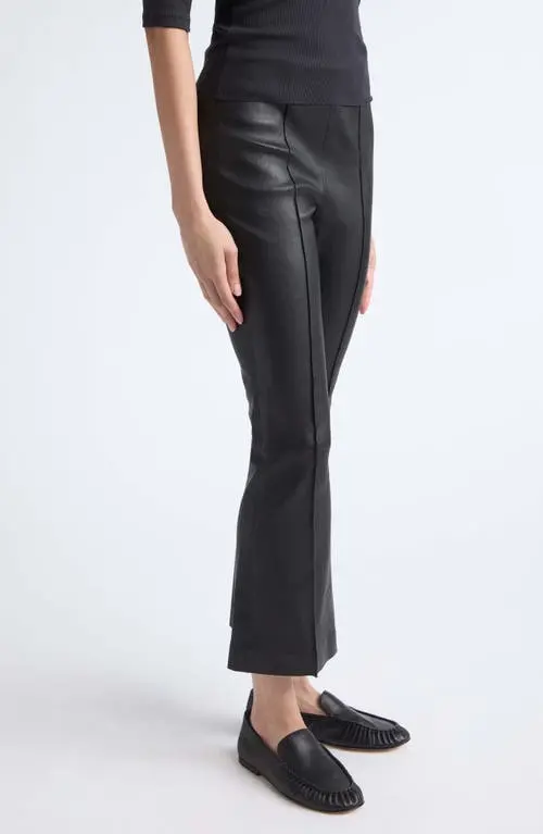 Vince Crop Flare Leather Pants