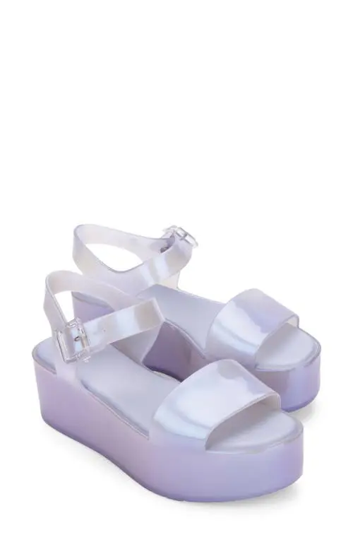 Melissa Mar Platform Sandals - Pearly Blue